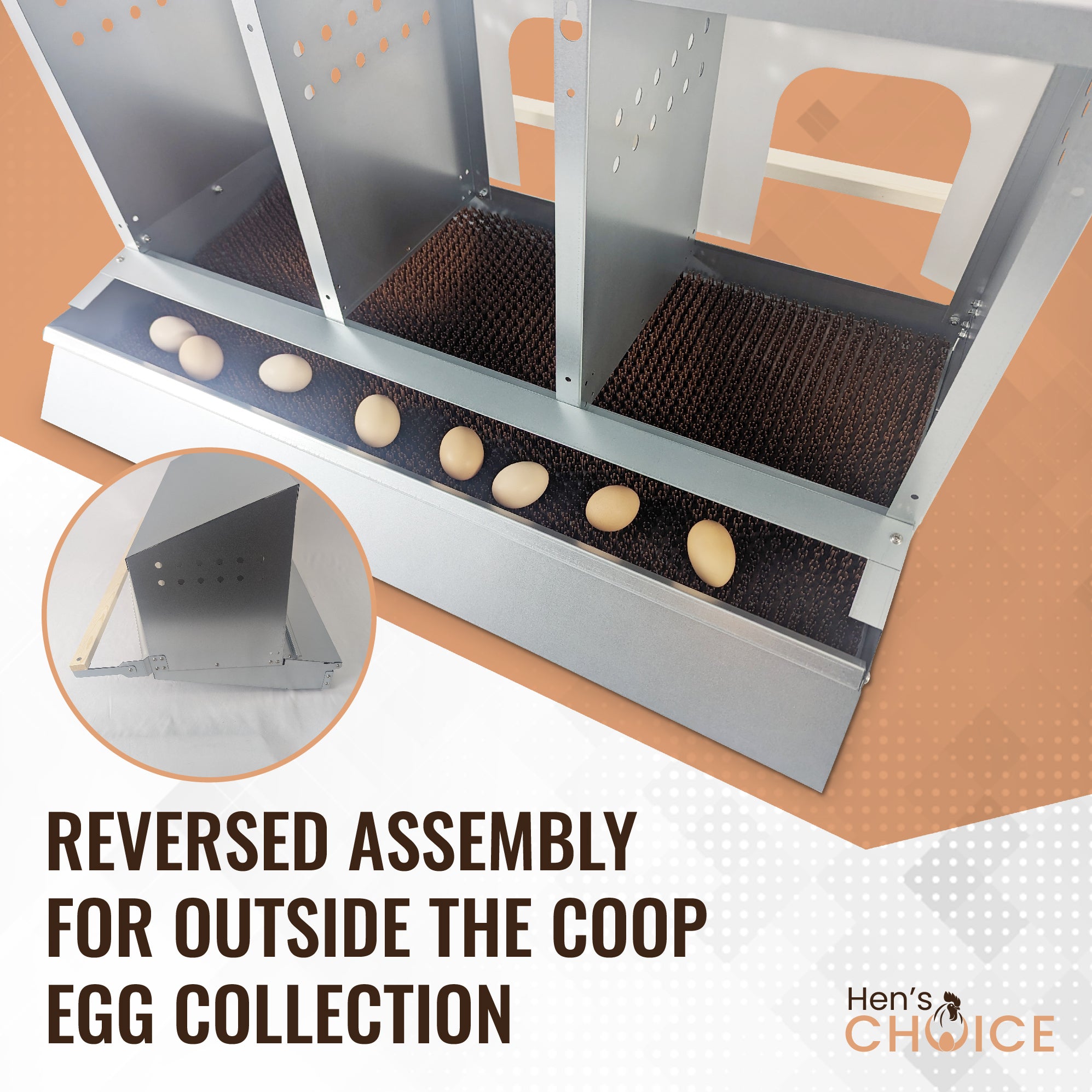 Hen's Choice™ - Roll Out Chicken Nest Box | Roll Away Chicken Nesting ...